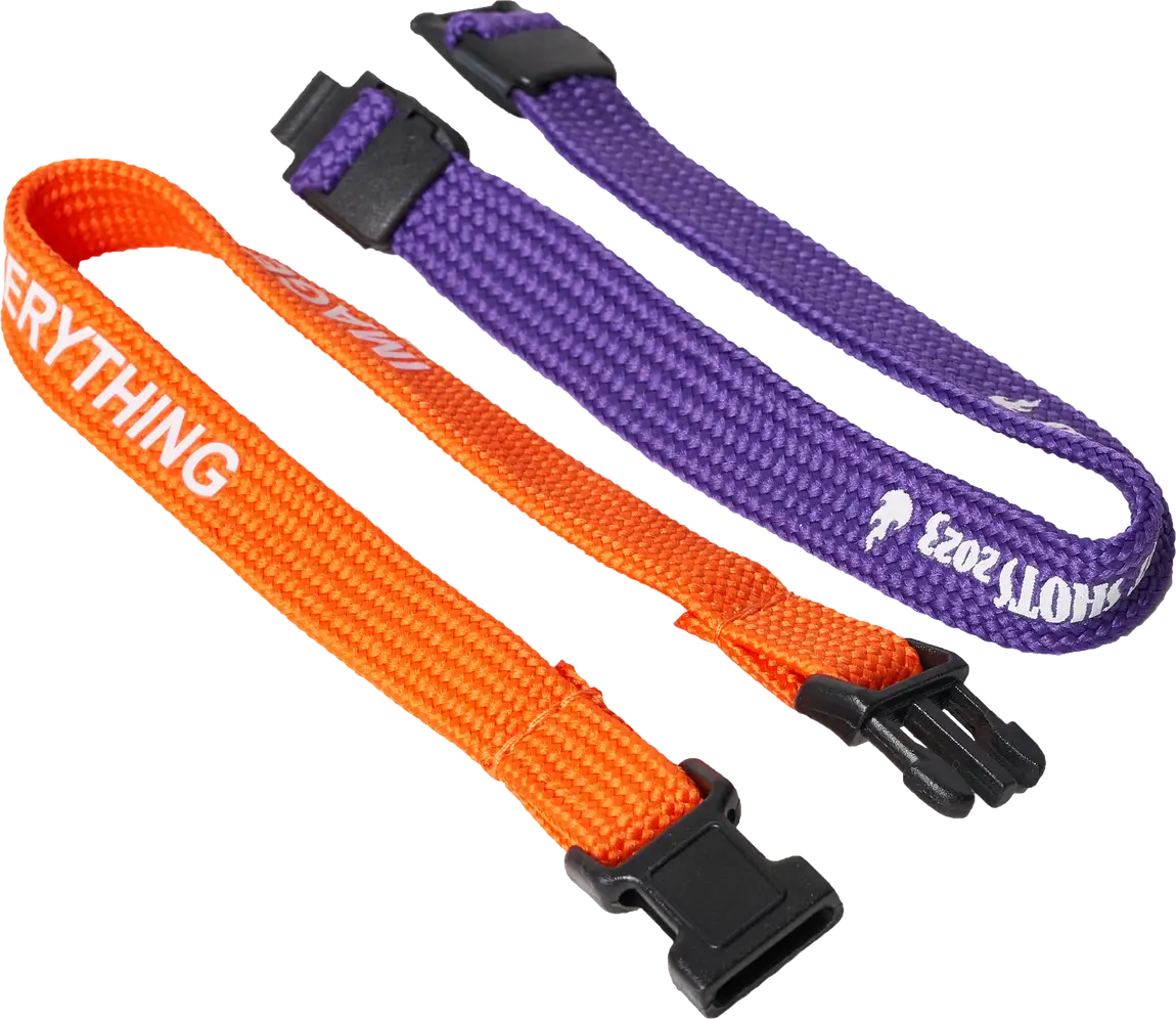 Custom Tube Wrist Lanyards | Customize Colors & Closures