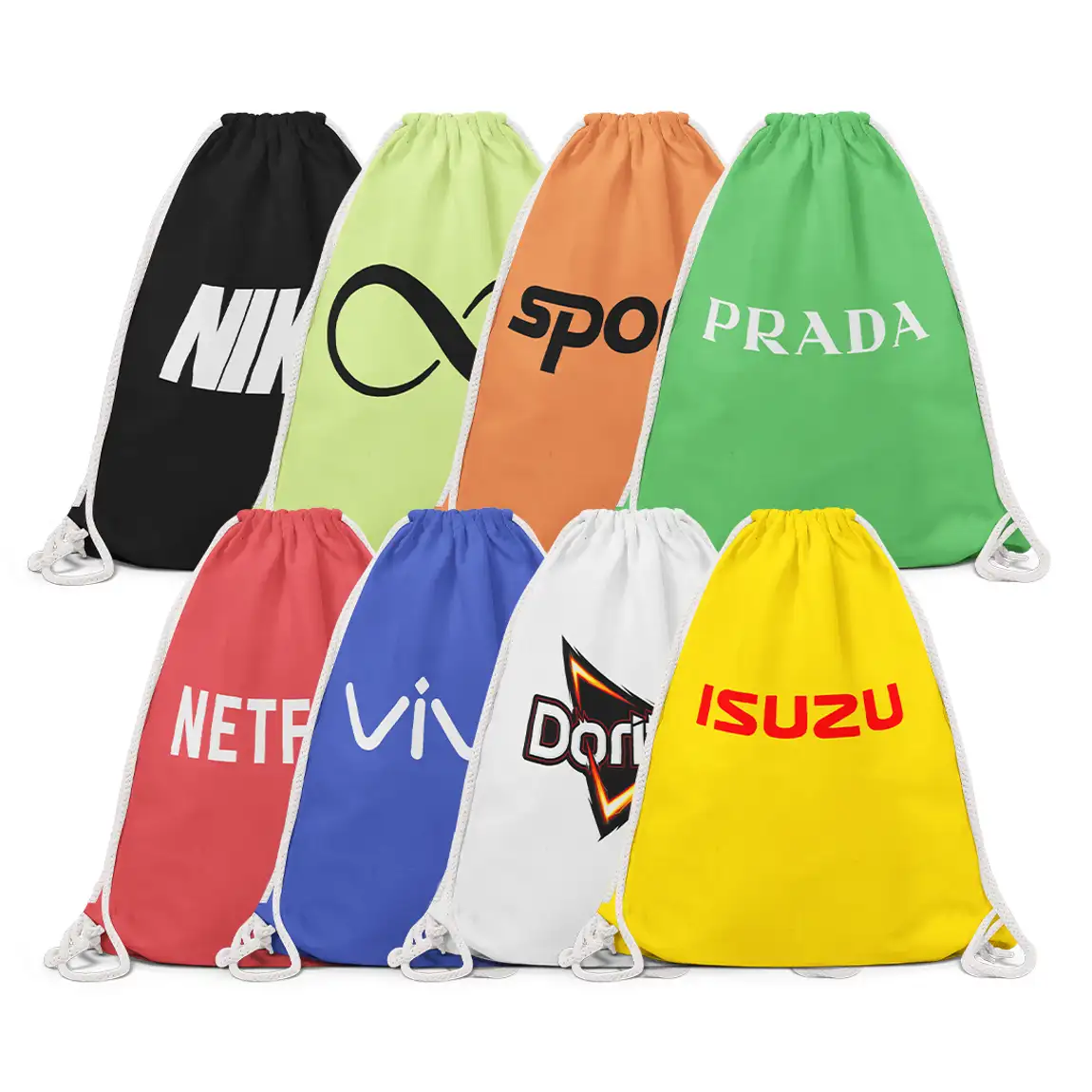 Tote Bags - Cotton Drawstring Bags