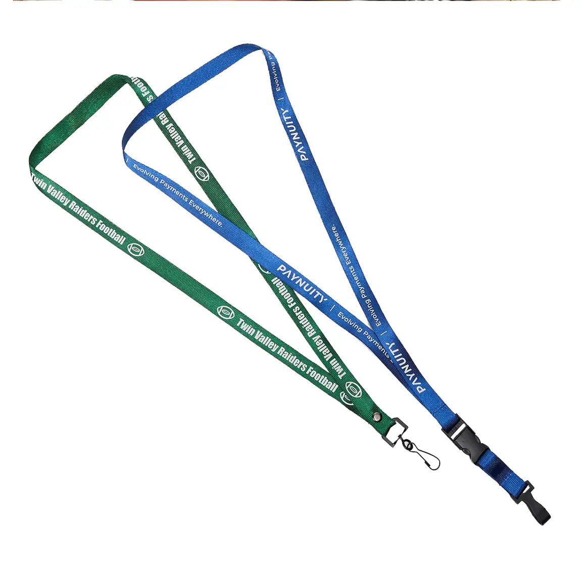 Custom Logo Nylon Lanyards in Bulk | Promotional Nylon Lanyards