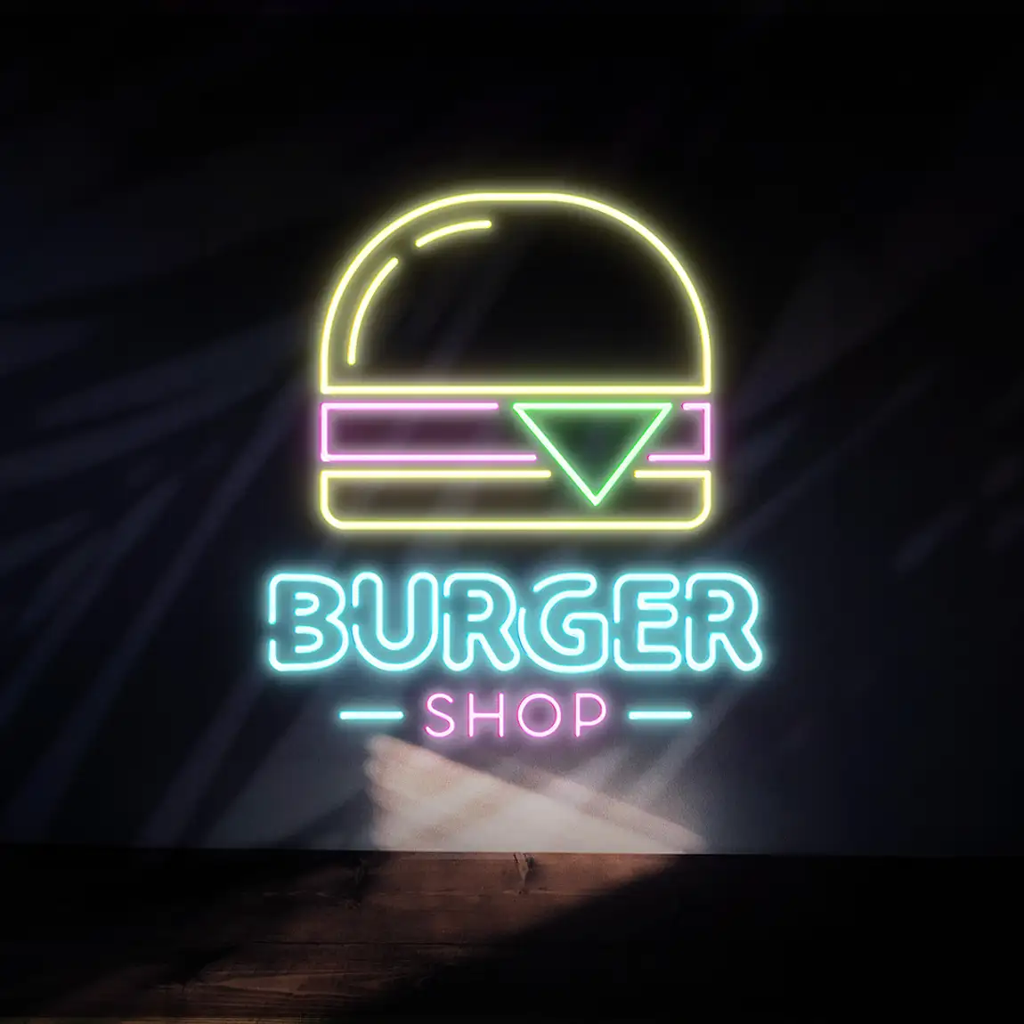 Burger Shop Neon Signs