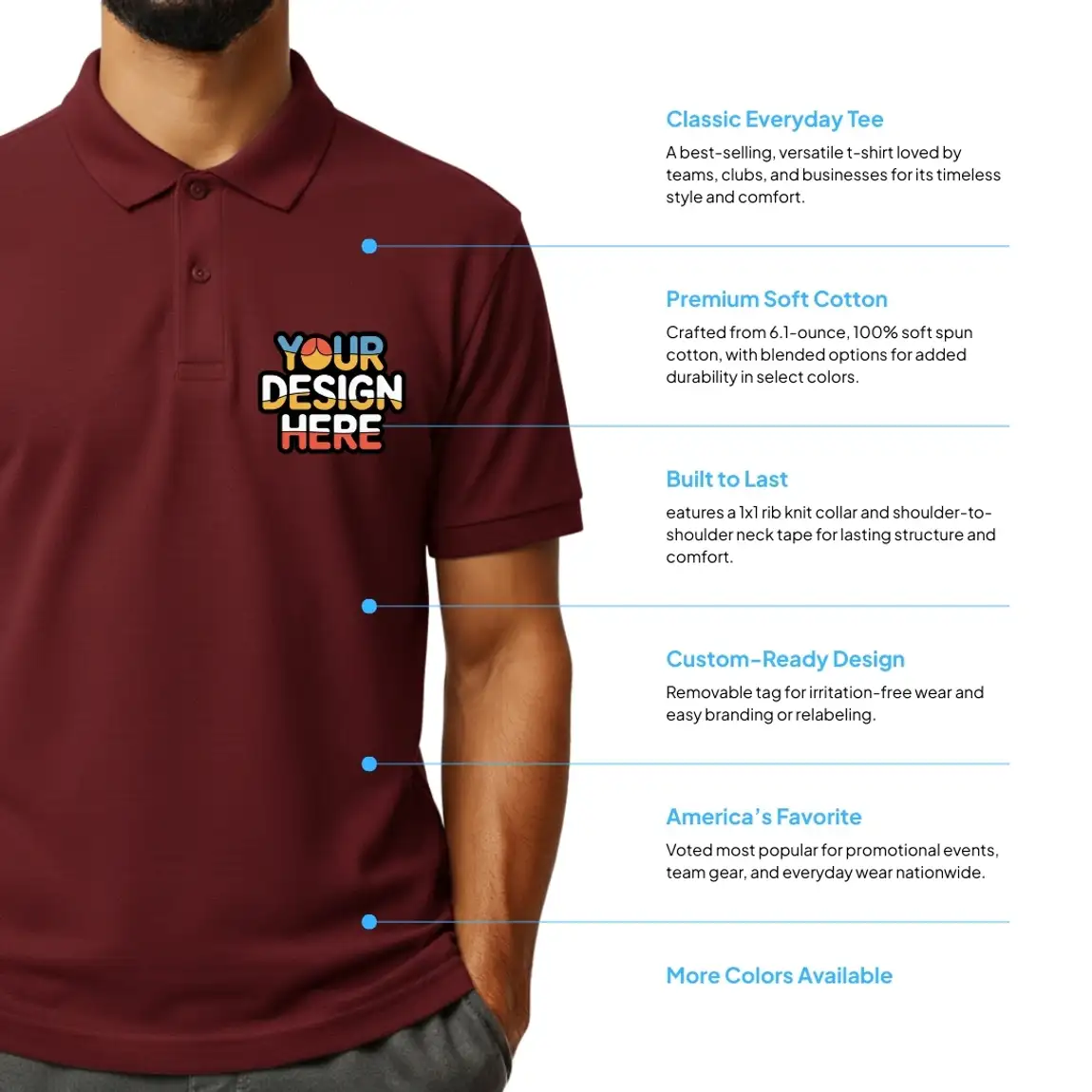 Apparel - Adult Piqué Polo