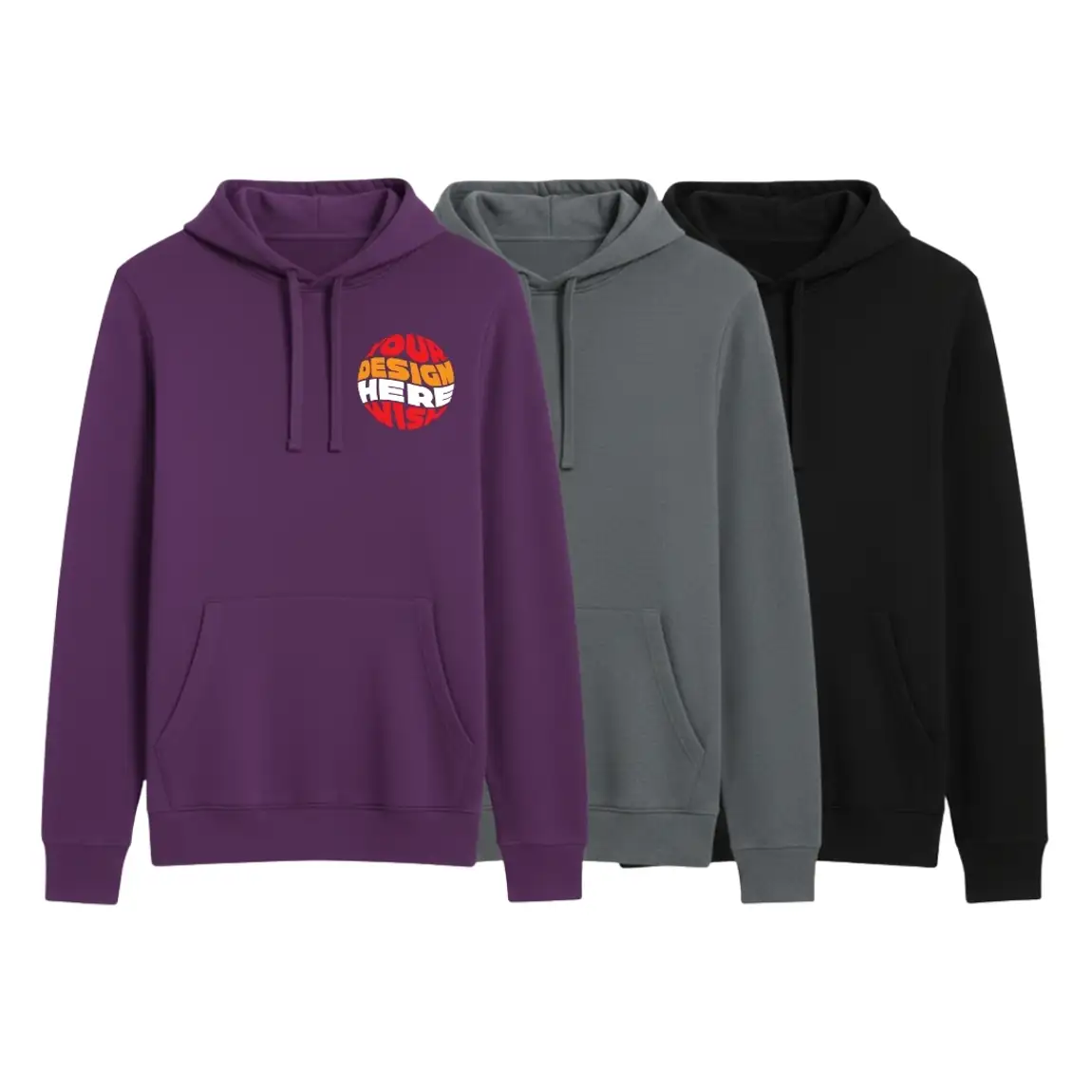 Apparel - Hanes Unisex Ecosmart 50/50 Pullover Hooded Sweatshirt