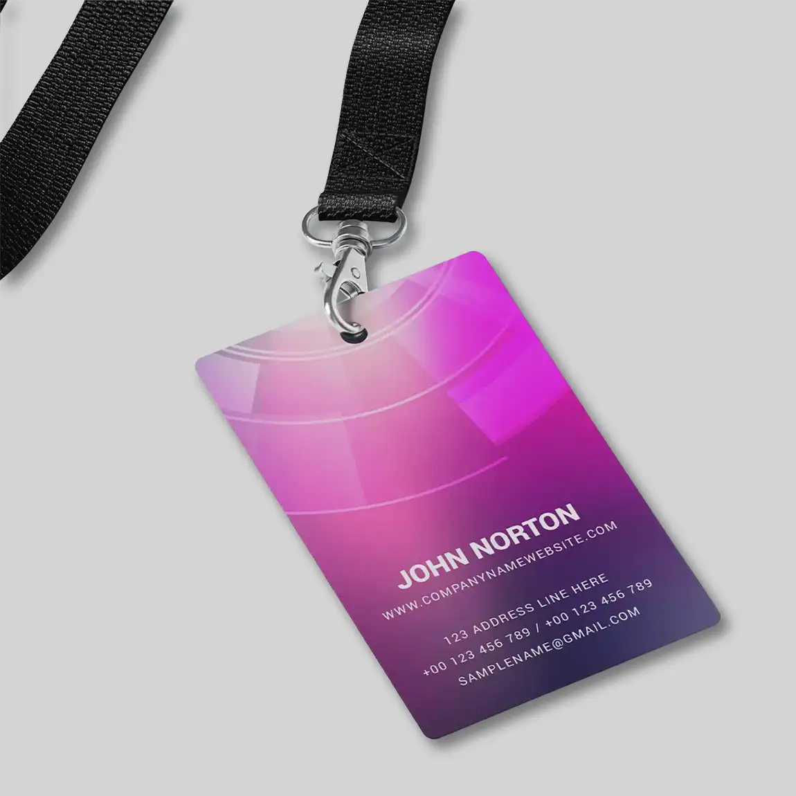 Lanyards & ID Cards - Custom Glossy ID Name Badges