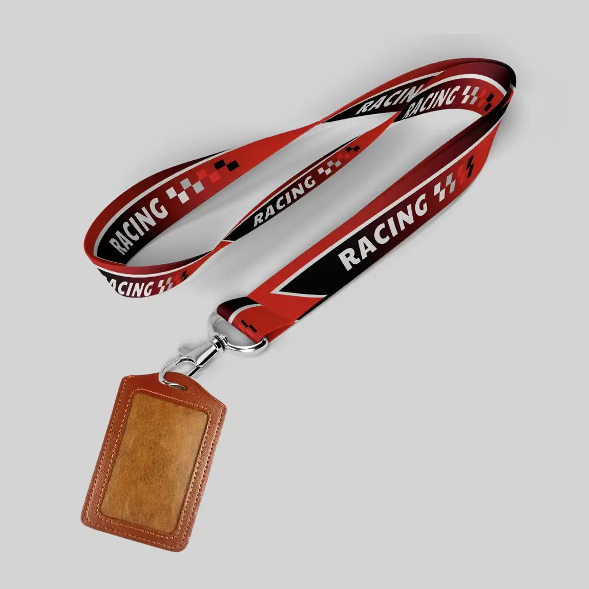 Lanyards & ID Cards - Custom Full Color Lanyard with Badge Holders