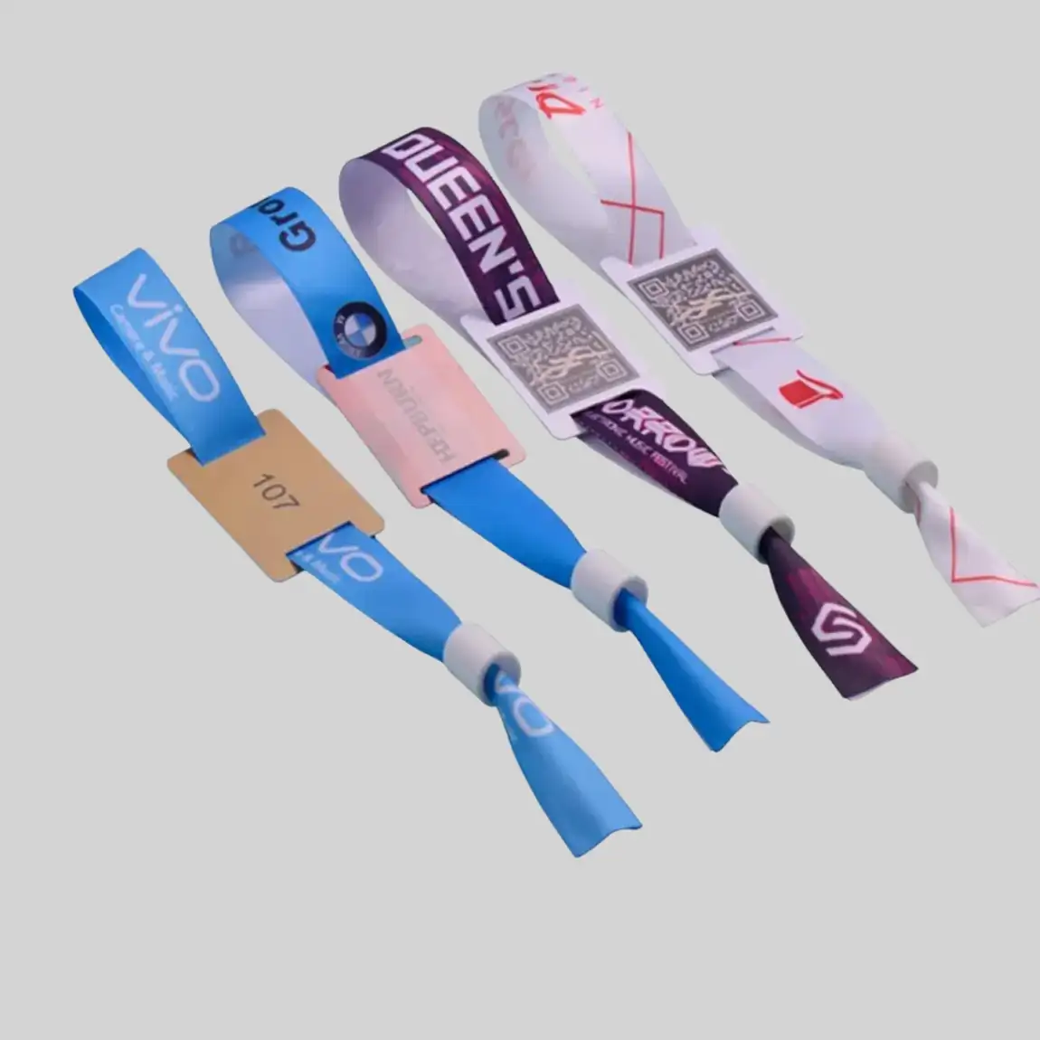 Wristbands - Custom Tag Satin Wristbands