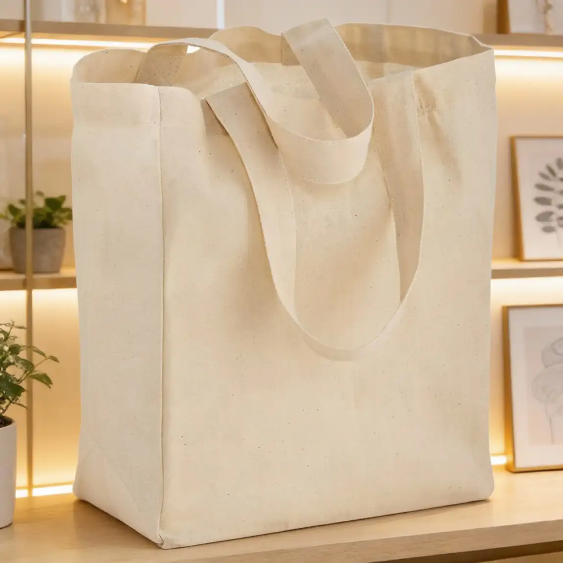 Blank Small Cotton Canvas Tote Bag | Eco Canvas Tote
