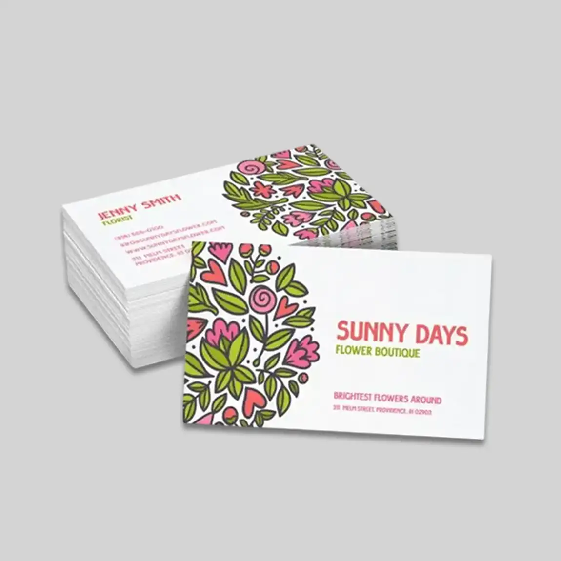 Packaging & Marketing - Custom Linen Uncoated Business Cards