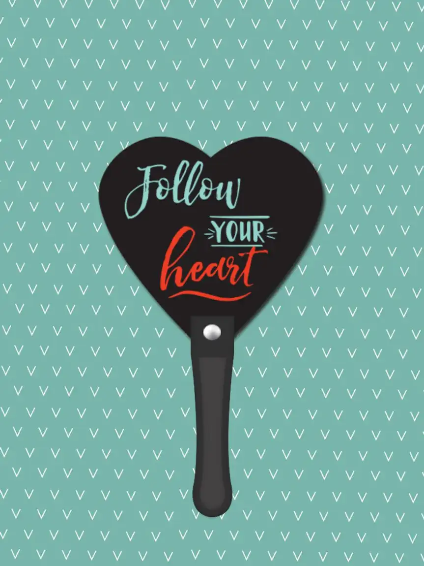 Hand Fans - Heart Shape Hand Fan