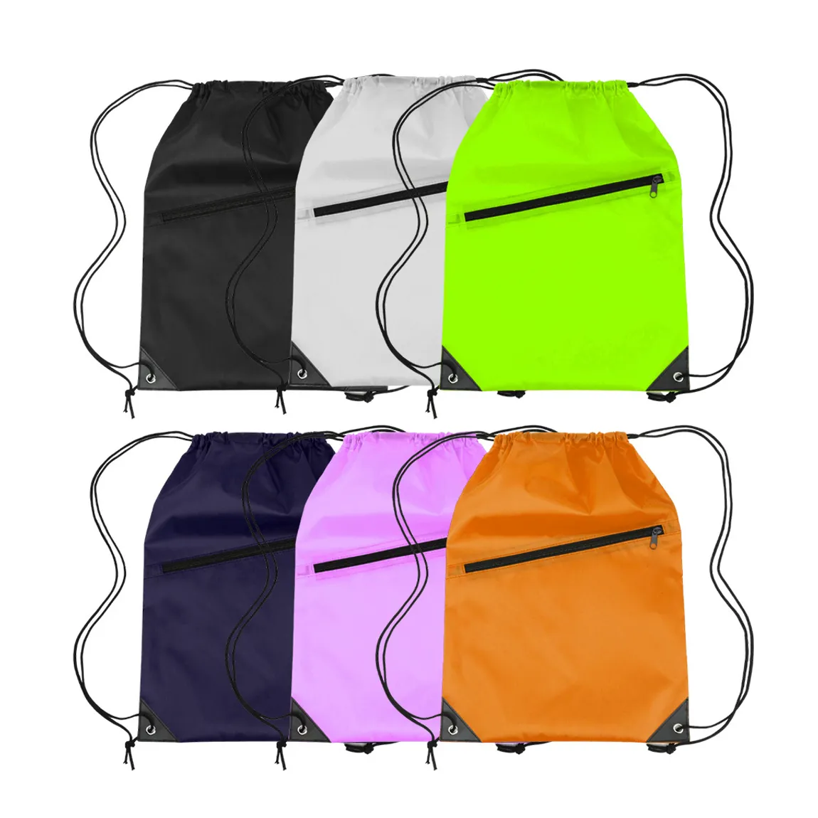 Tote Bags - Zipper Drawstrings With Headphone Slot