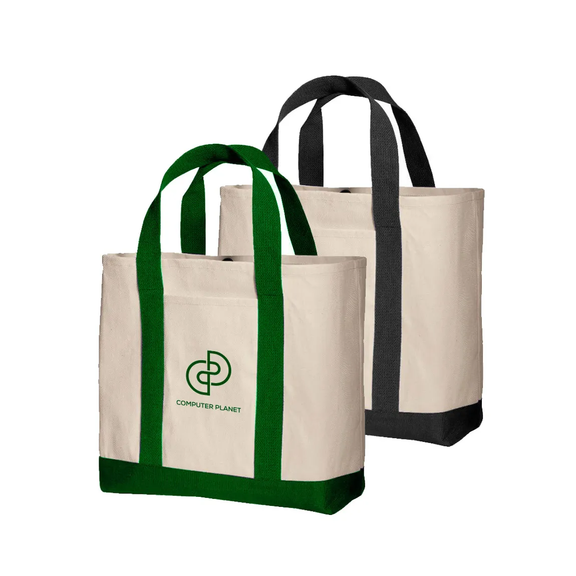 Tote Bags - Two Tone Cotton Canvas