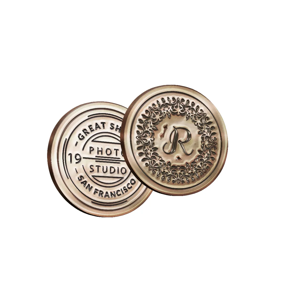 Lapel Pins - Custom Antique Polished Pins