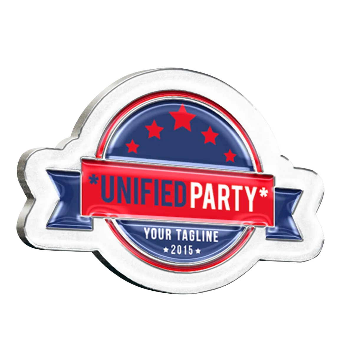 Lapel Pins - Custom Soft Enamel Political Campaign Pins