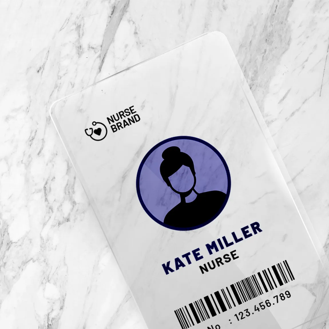 Lanyards & ID Cards - Custom Frosted ID Name Badges