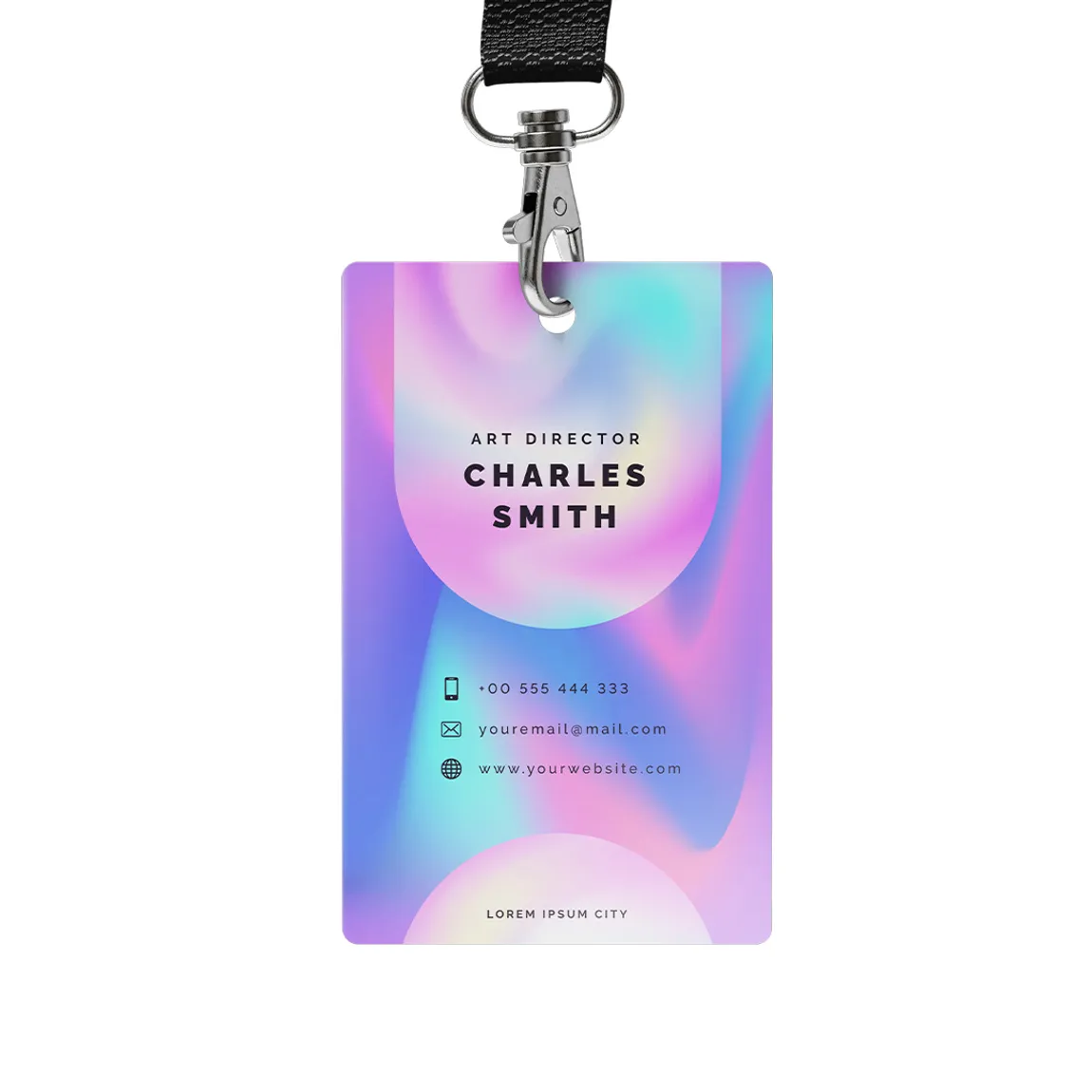 Lanyards & ID Cards - Custom Holographic ID Name Badges
