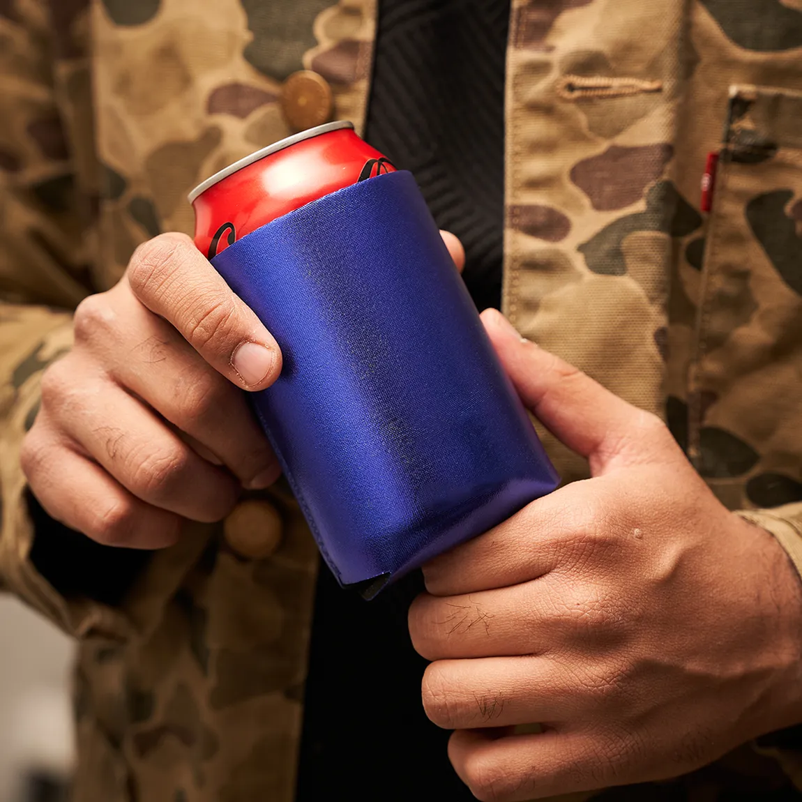 Can Coolers - Blank Metallic Can Coolers