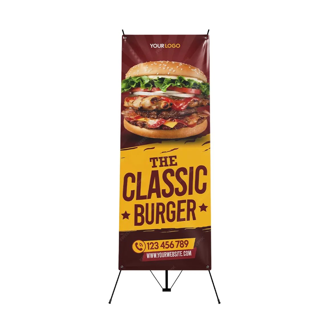 Displays & Banners - Custom Style X Vertical Banners