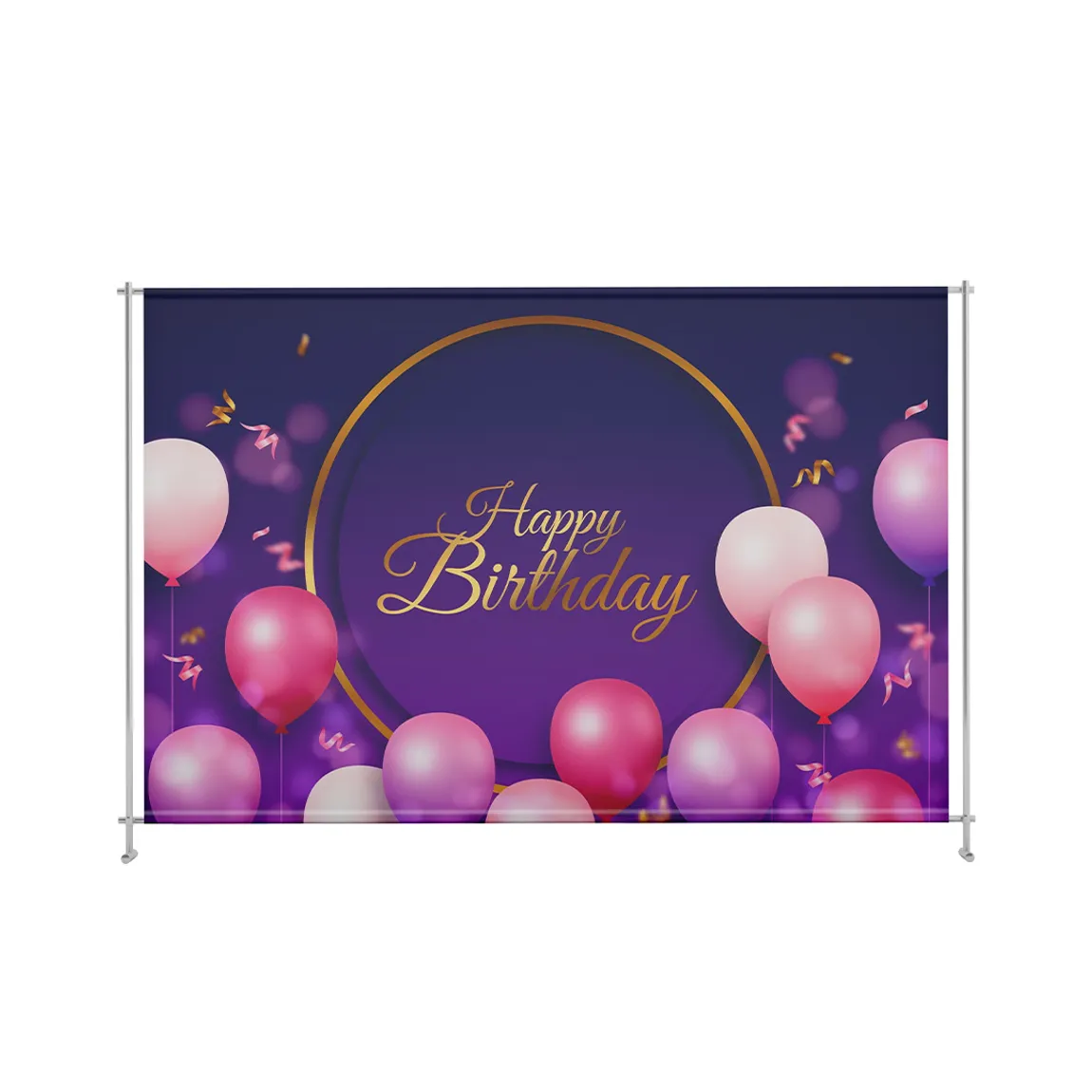 Displays & Banners - Custom Adjustable Banners With Stand