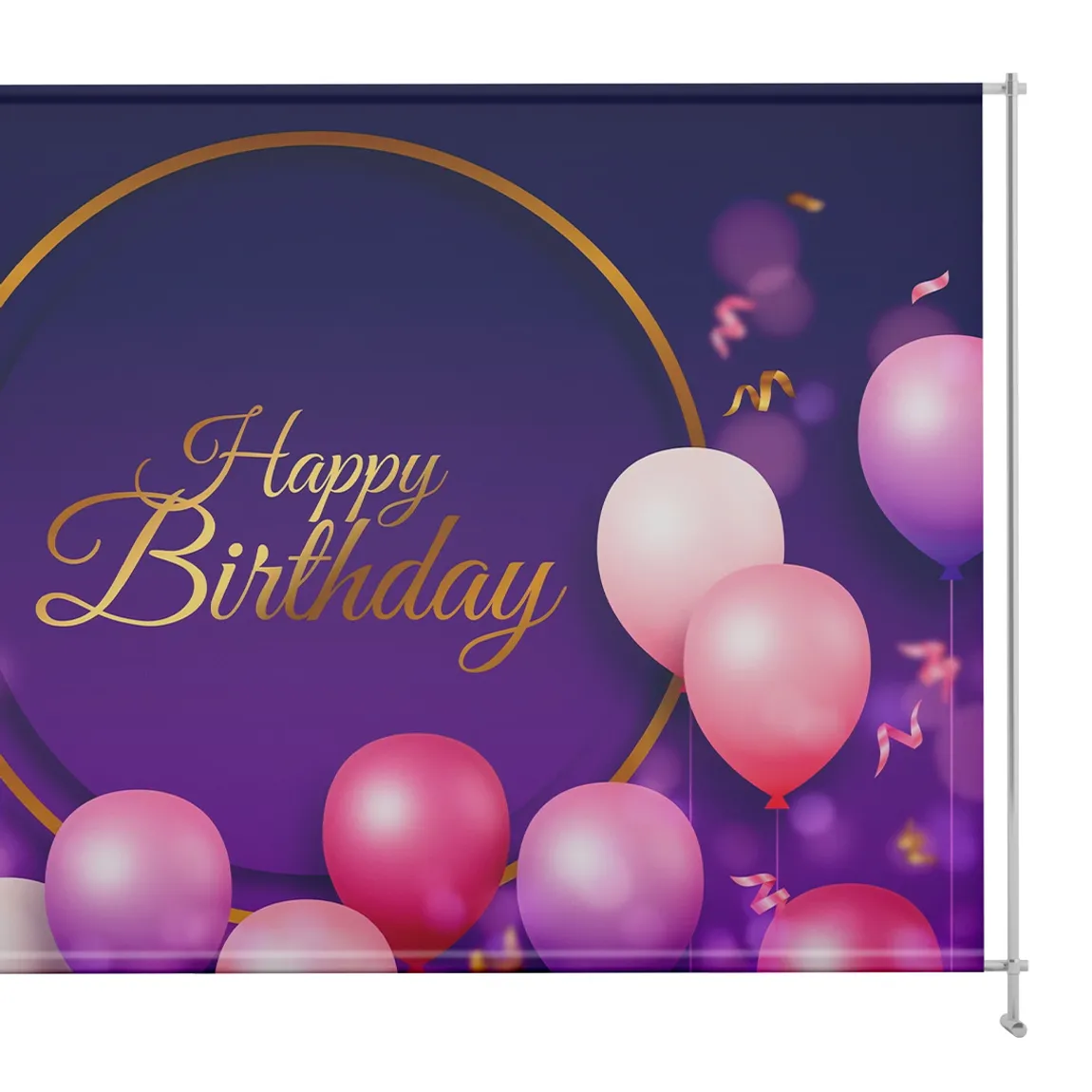 Displays & Banners - Custom Adjustable Banners With Stand