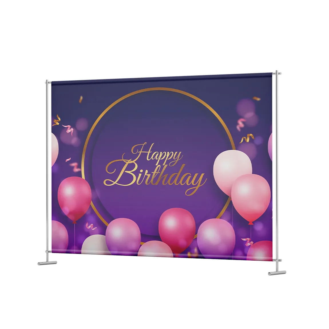 Displays & Banners - Custom Adjustable Banners With Stand