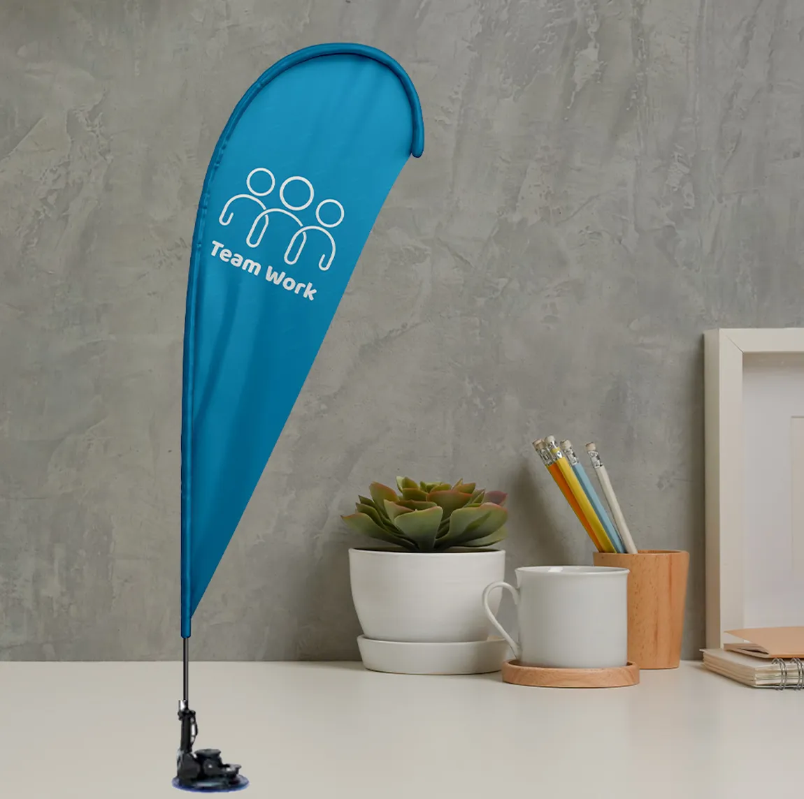 Displays & Banners - Custom Suction Tear Drop Flags