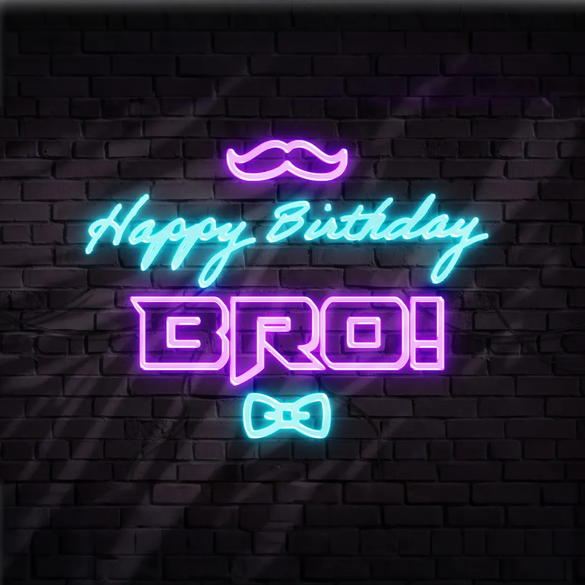 Happy Birthday Bro Neon Signs