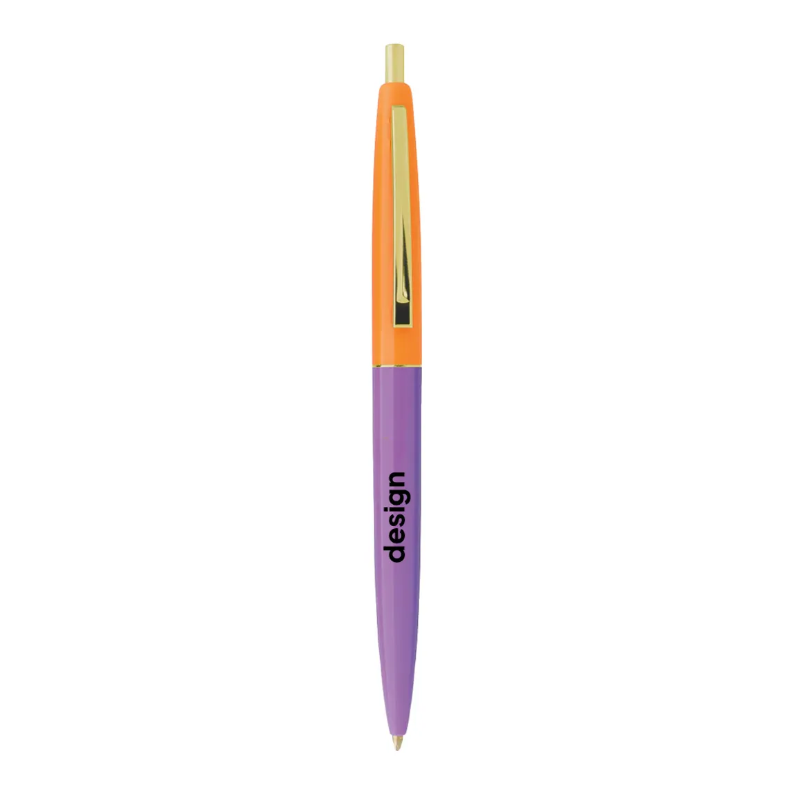 Pens - Custom BIC Clic Pens with Gold Trim
