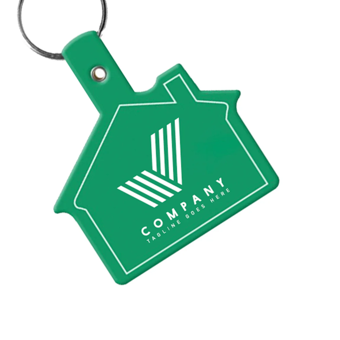 Keychains - Custom House Shape Flexible Keychains