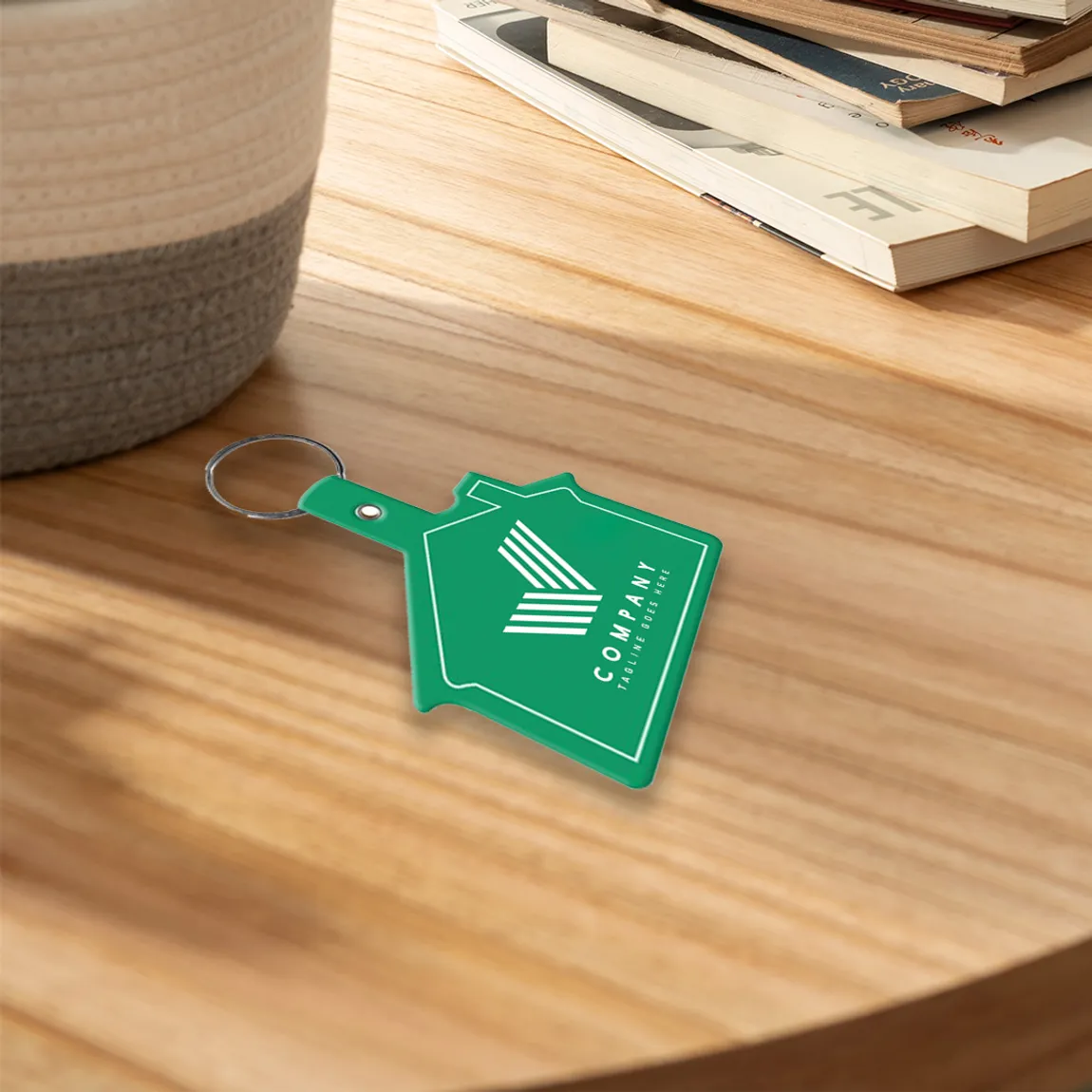 Keychains - Custom House Shape Flexible Keychains