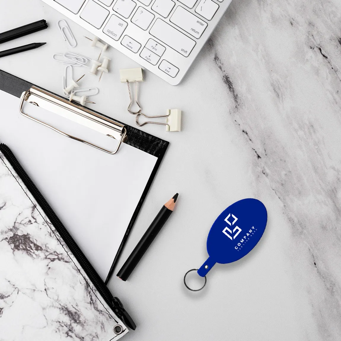 Keychains - Custom Oval Flexible Keychains