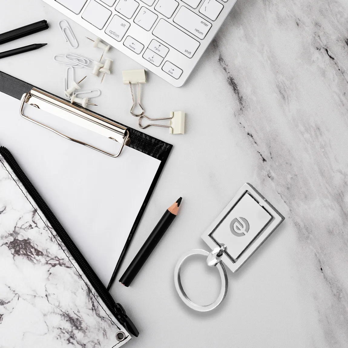 Keychains - Custom Spinning Square Metal Keychains