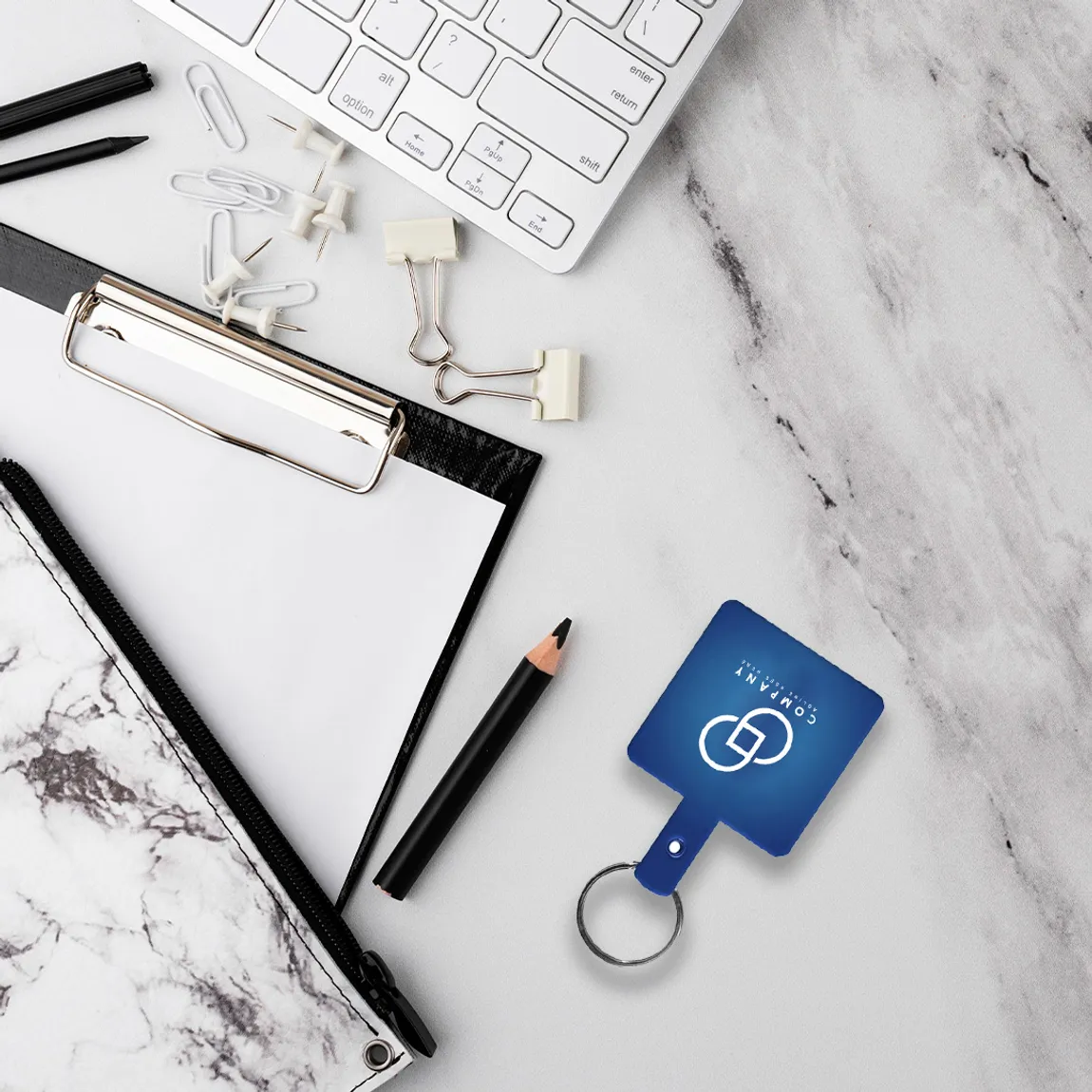 Keychains - Custom Square Flexible Keychains