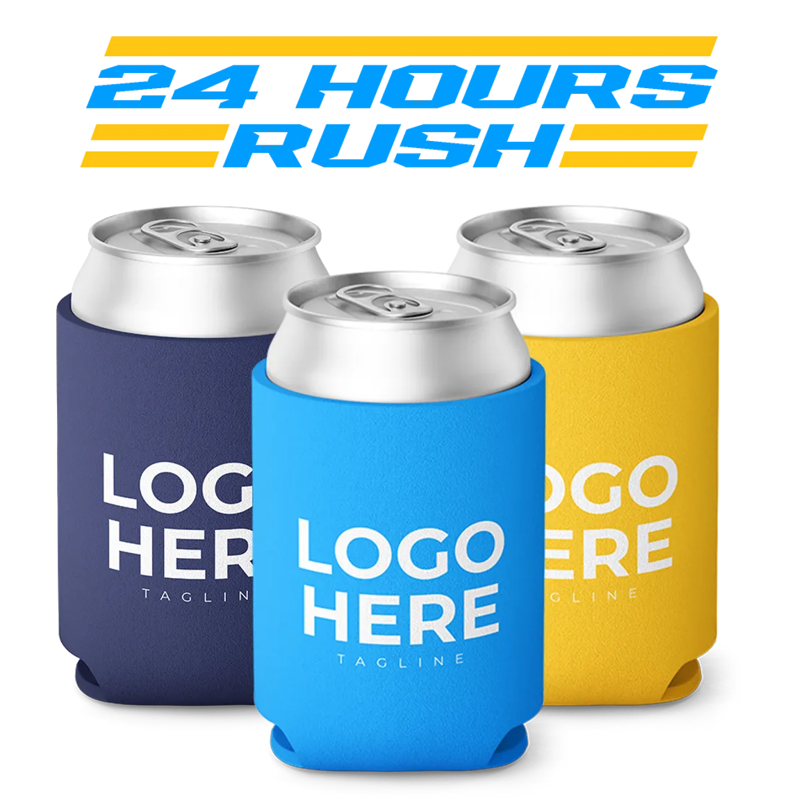 Can Coolers - Custom 24 Hours Rush Can Coolers