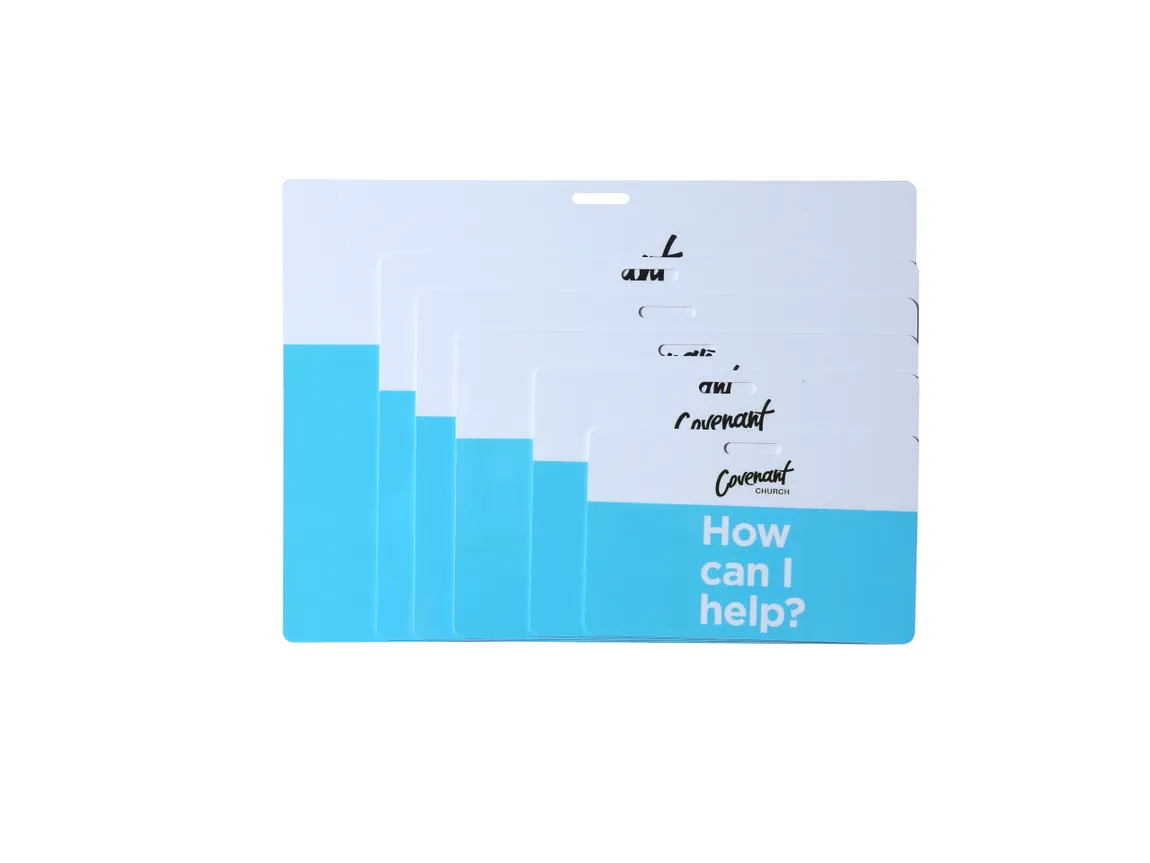 Custom VIP ID Name Badges | Orientation, Size, & Card Finish