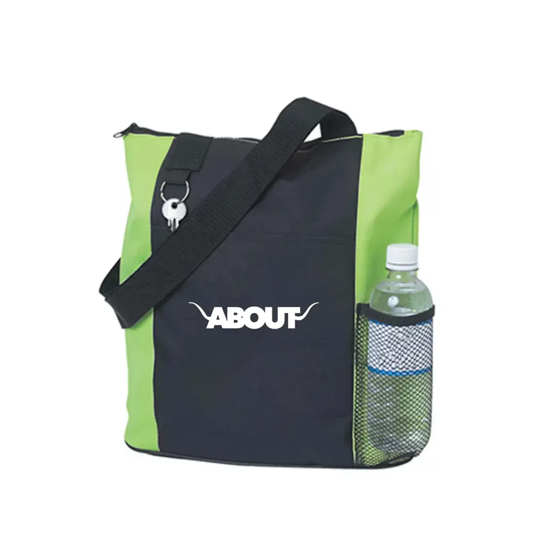 Tote Bags - Custom Zippered Polyester Tote Bags
