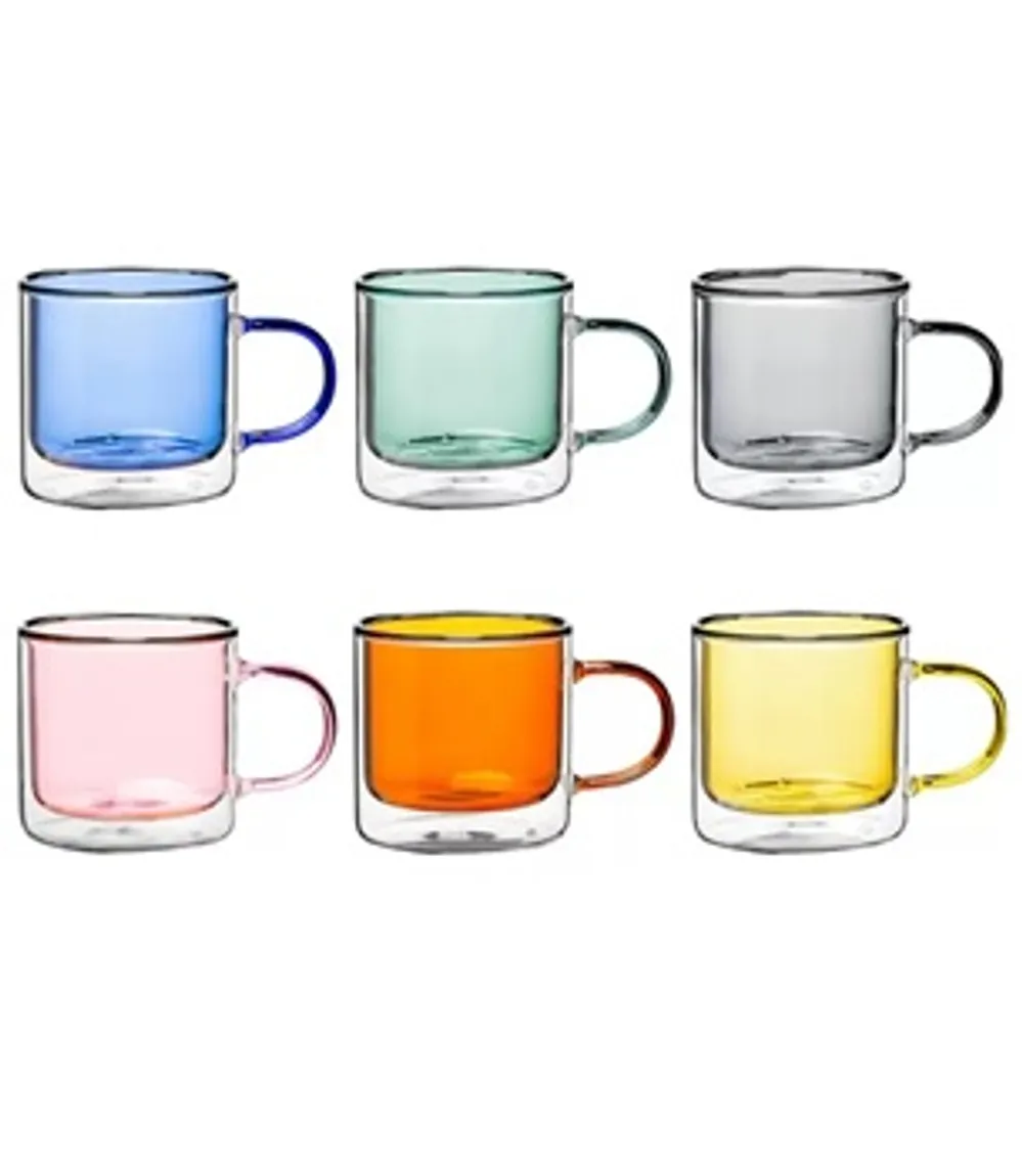 Drinkware - Colored Borosilicate Glass Cup