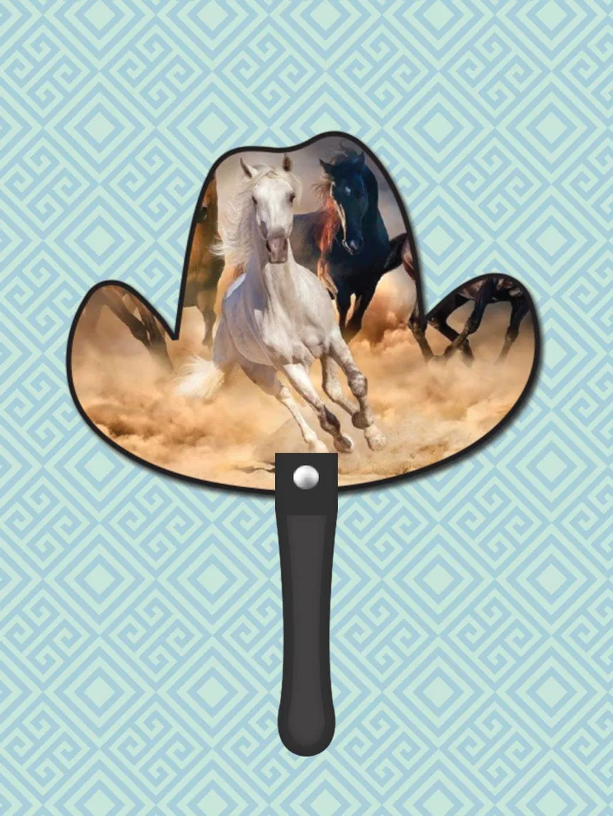 Hand Fans - Cowboy Hat Hand Fan