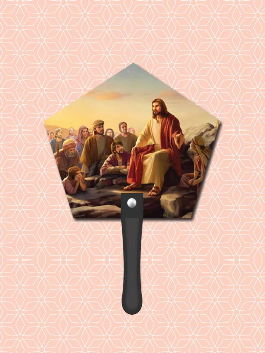 Hand Fans - Pentagon Hand Fan