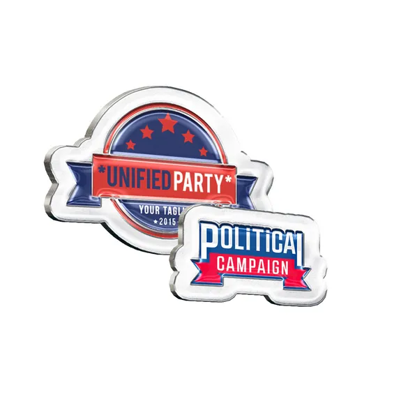 Lapel Pins - Custom Soft Enamel Political Campaign Pins