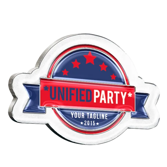 Lapel Pins - Custom Soft Enamel Political Campaign Pins