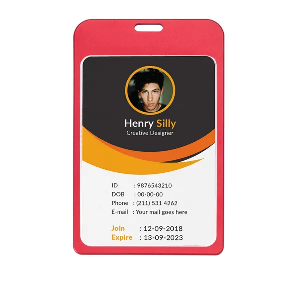 Lanyards & ID Cards - Custom US Flag Lanyard with Aluminium Holders