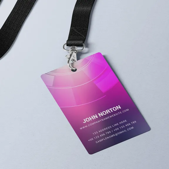 Lanyards & ID Cards - Custom Glossy ID Name Badges