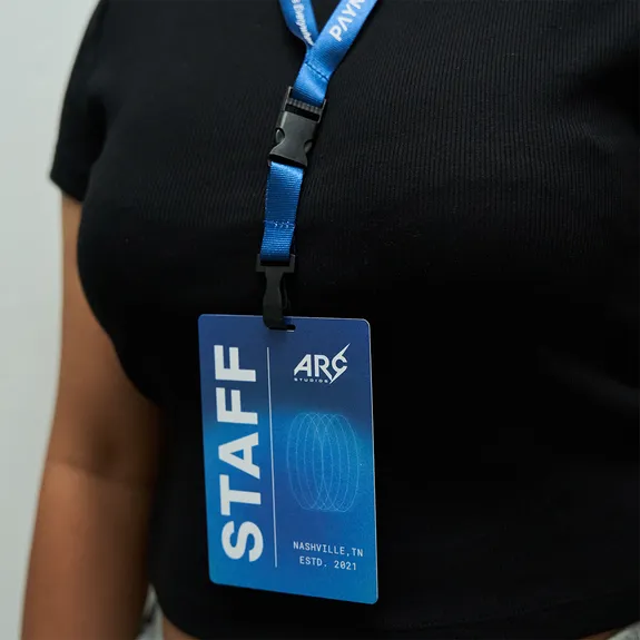 Custom Vertical Printed ID Name Badges