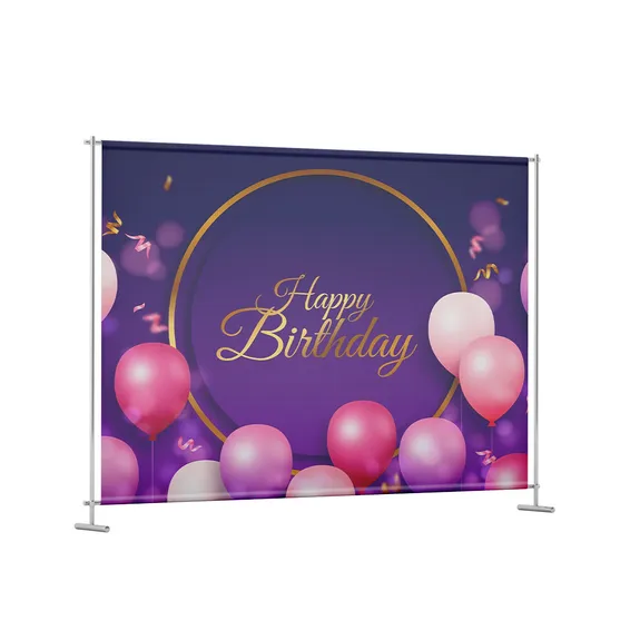 Displays & Banners - Custom Adjustable Banners With Stand