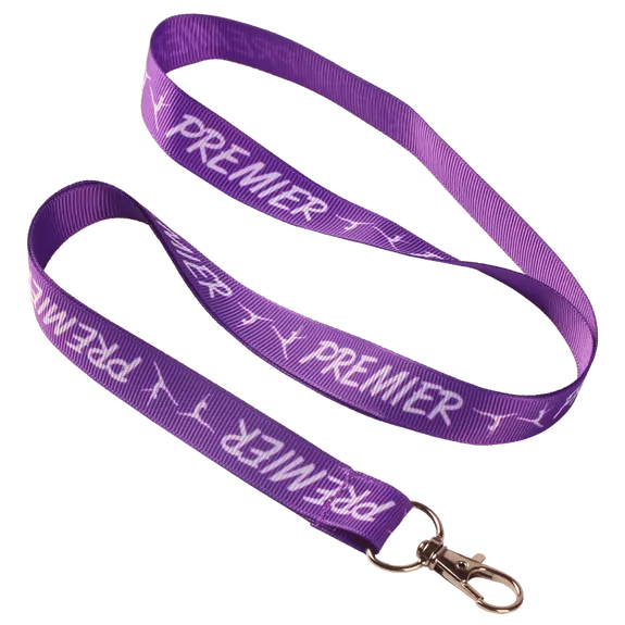 Lanyards & ID Cards - Custom Grosgrain Ribbon Lanyards