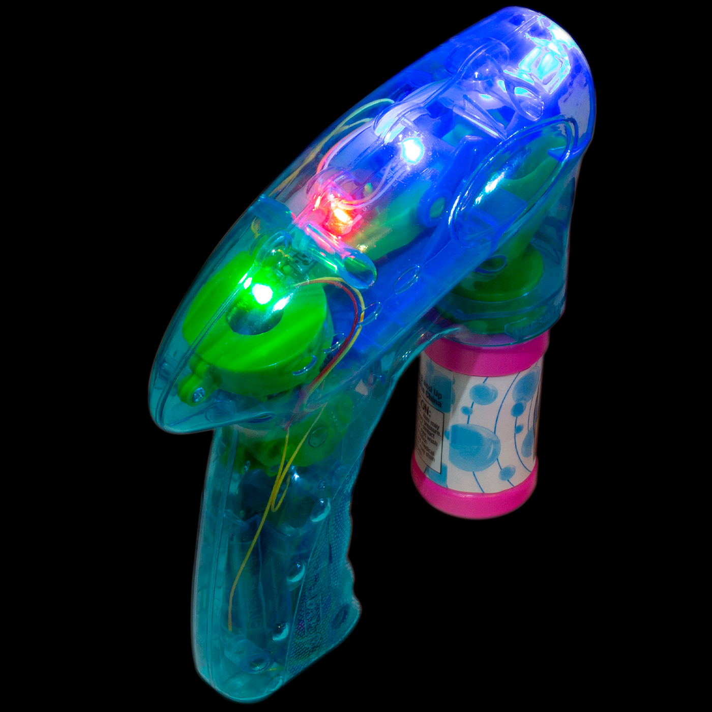 7" Light-Up Blue Bubble Blaster | CustomButtonsNow.com | SKU# 9371
