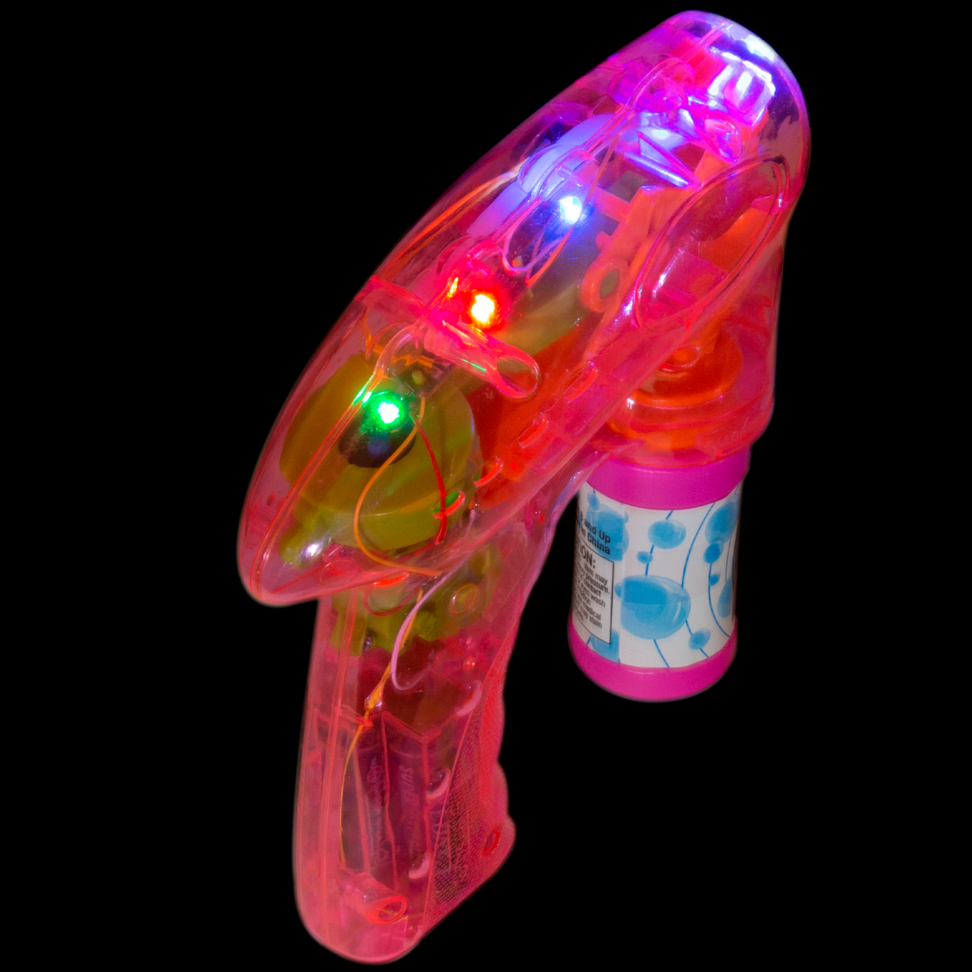 7" Light-Up Pink Bubble Blaster | CustomButtonsNow.com | SKU# 9377