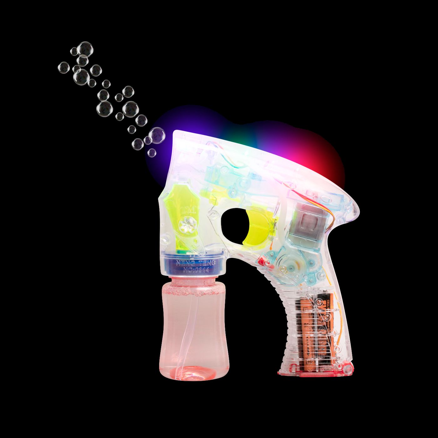 6" Light-Up Bubble Blaster Gun with Sound | CustomButtonsNow.com | SKU ...