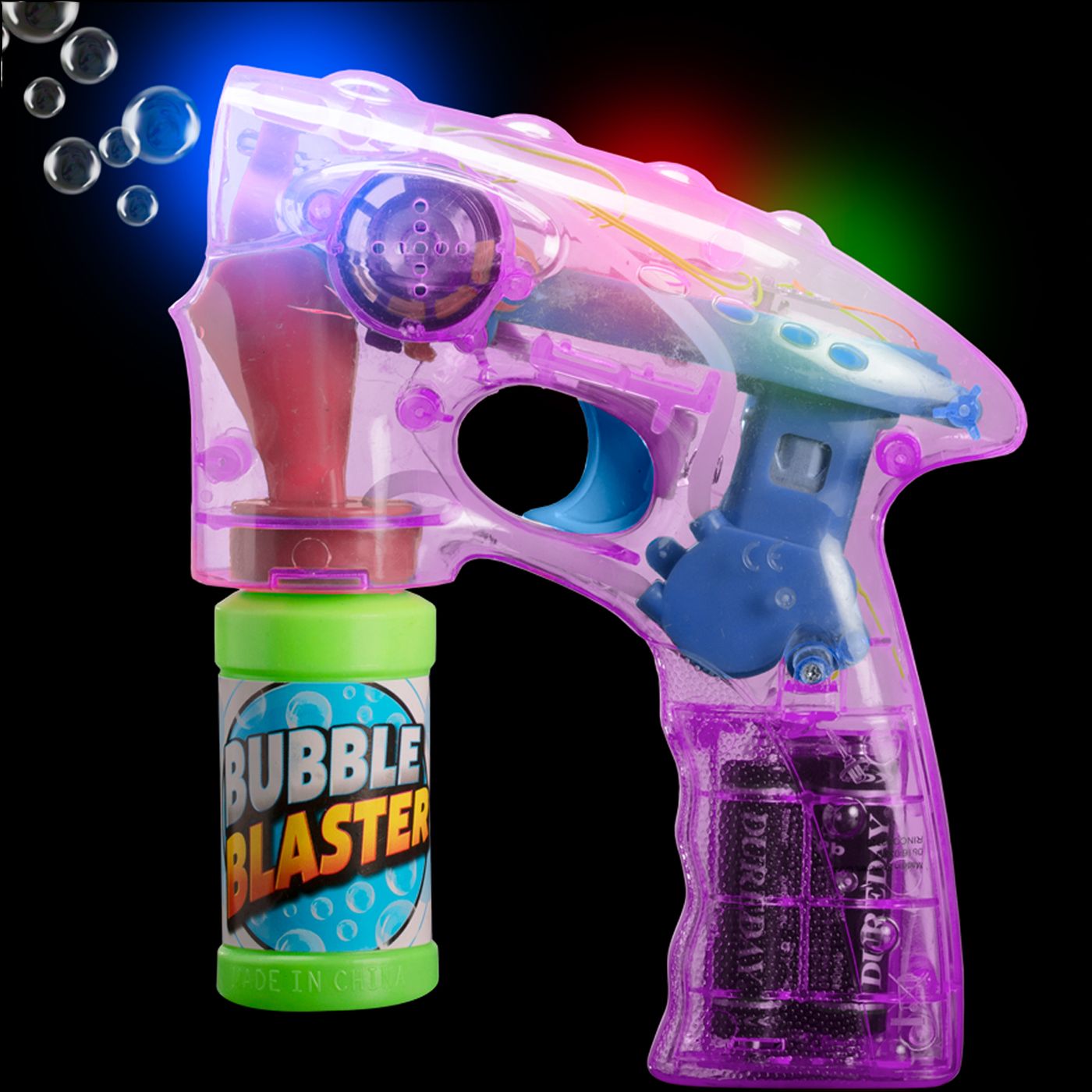 7" Light-Up Purple Bubble Blaster | CustomLanyard.net | SKU# 9379