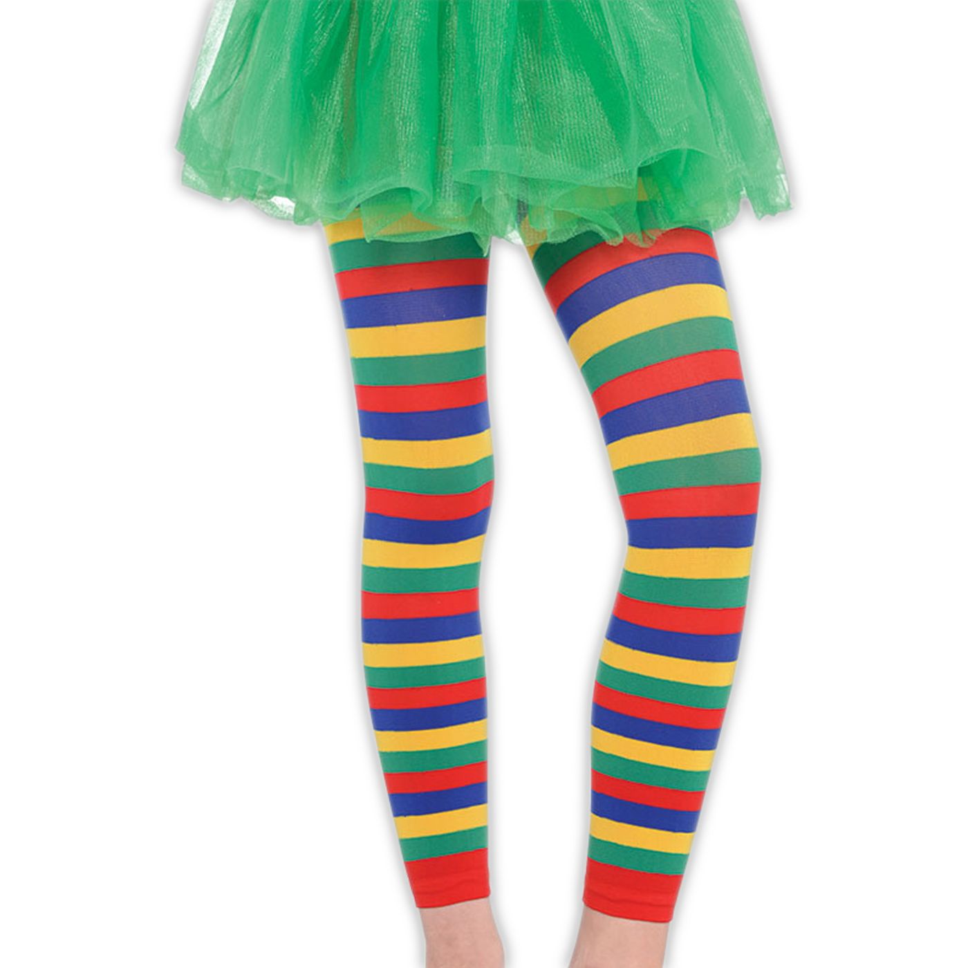 Kid's Striped Footless Tights | CustomButtonsNow.com | SKU# 12852