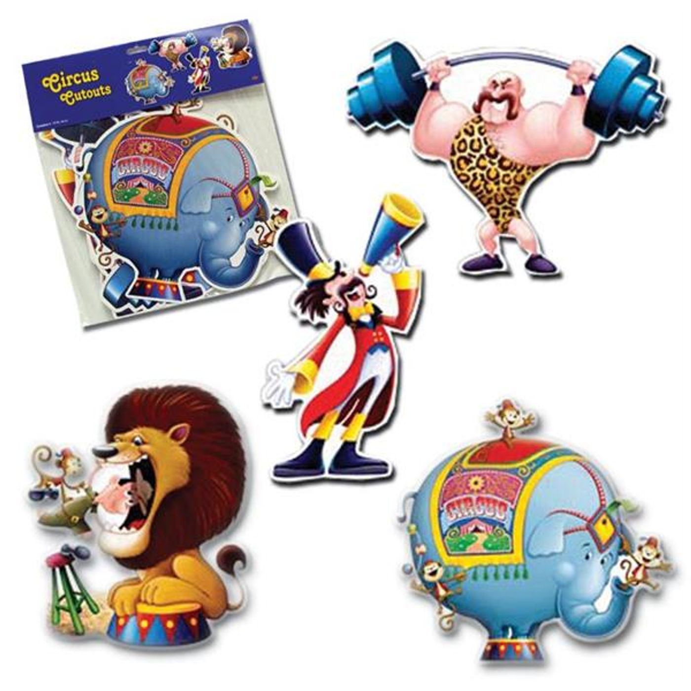 Circus Theme Cutouts (Per 4 pack) | CustomLanyard.net | SKU# 13914